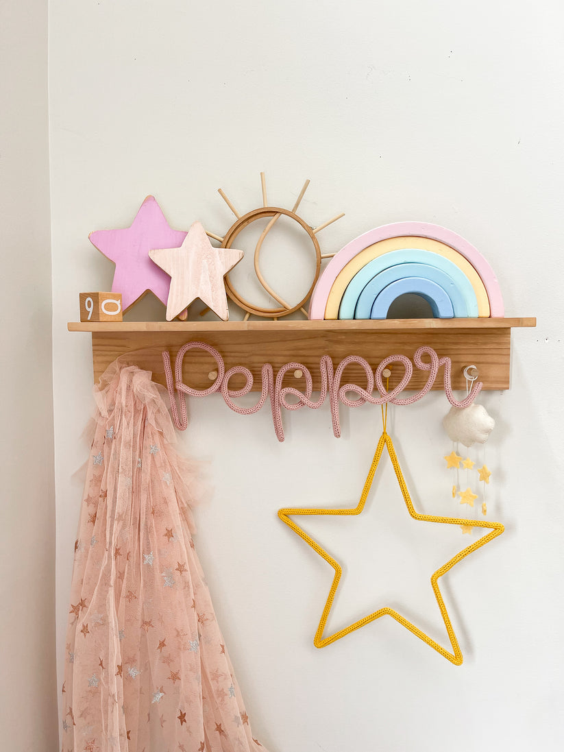Custom Knitted Wire Name Signs | Kid Hooray Kids' Room Decor